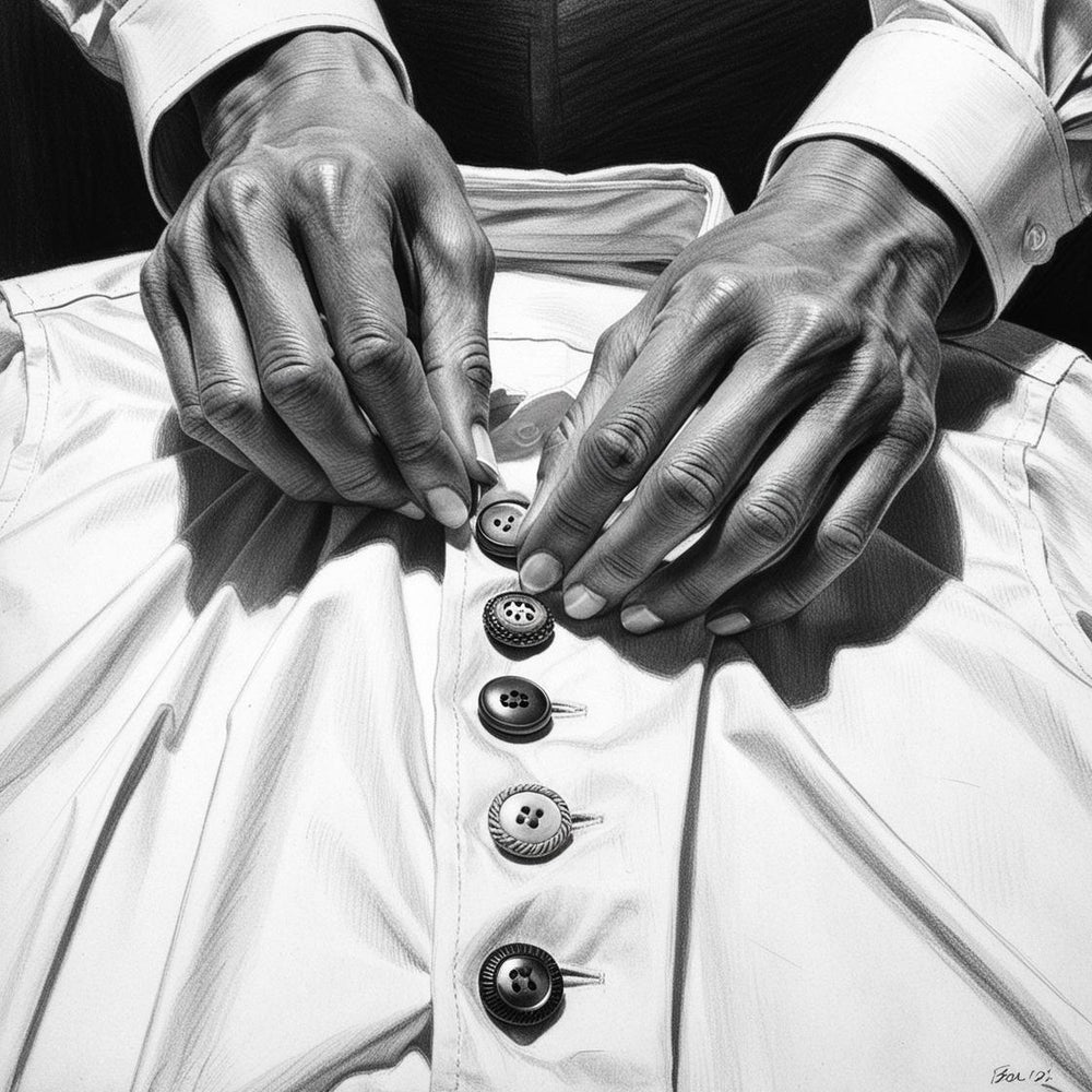 How To Sew Button On Shirt