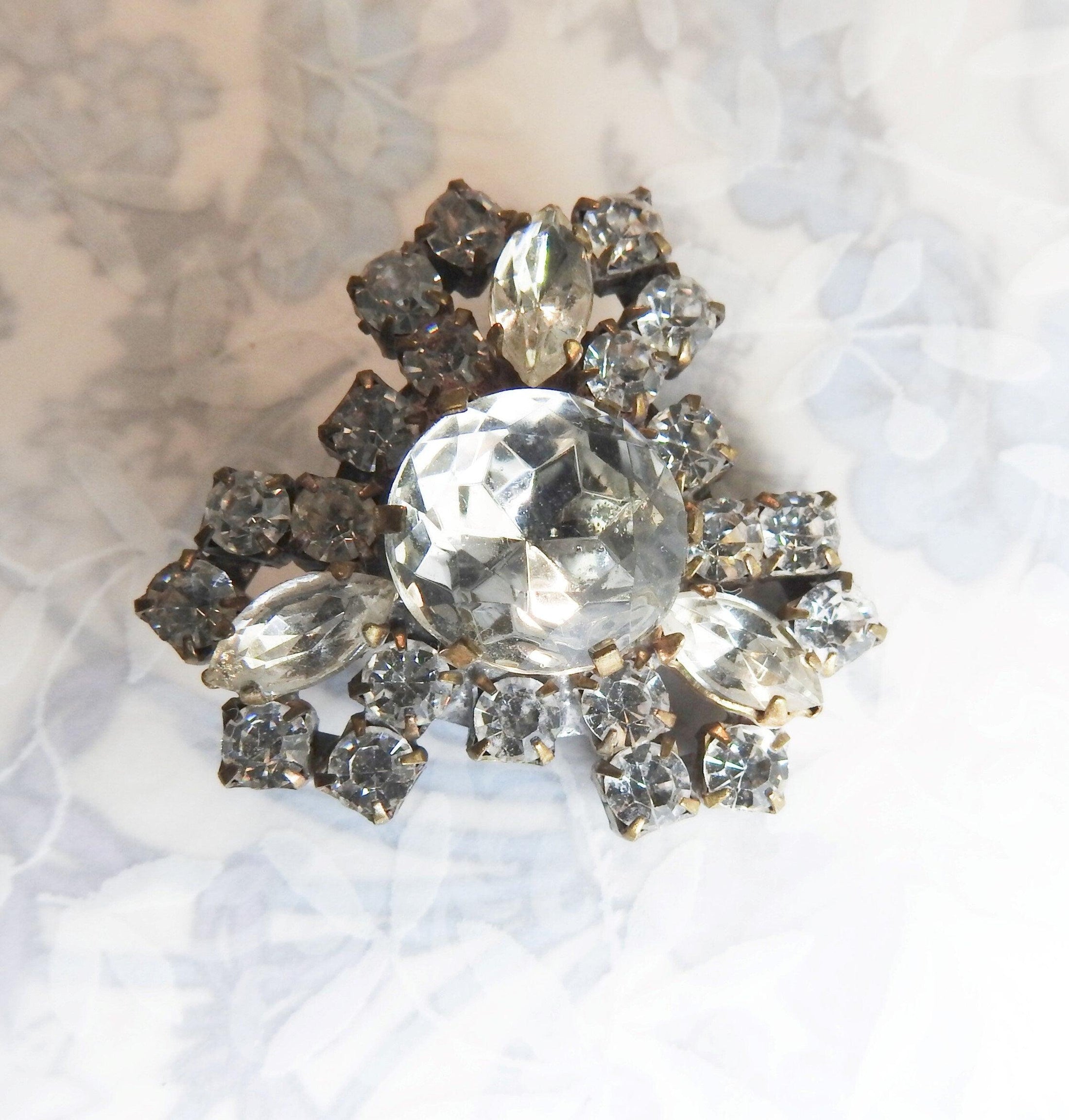 Fancy diamante button – zazaofcanada