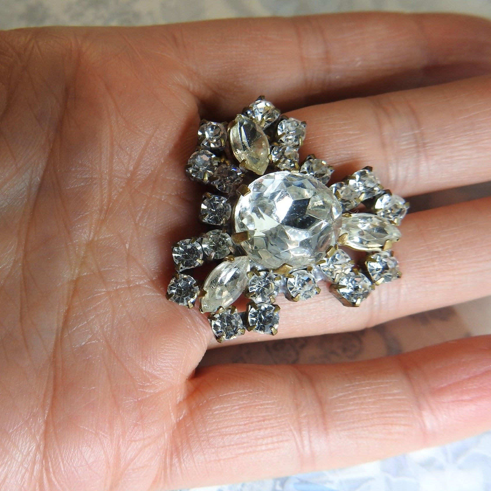 Fancy diamante button – zazaofcanada