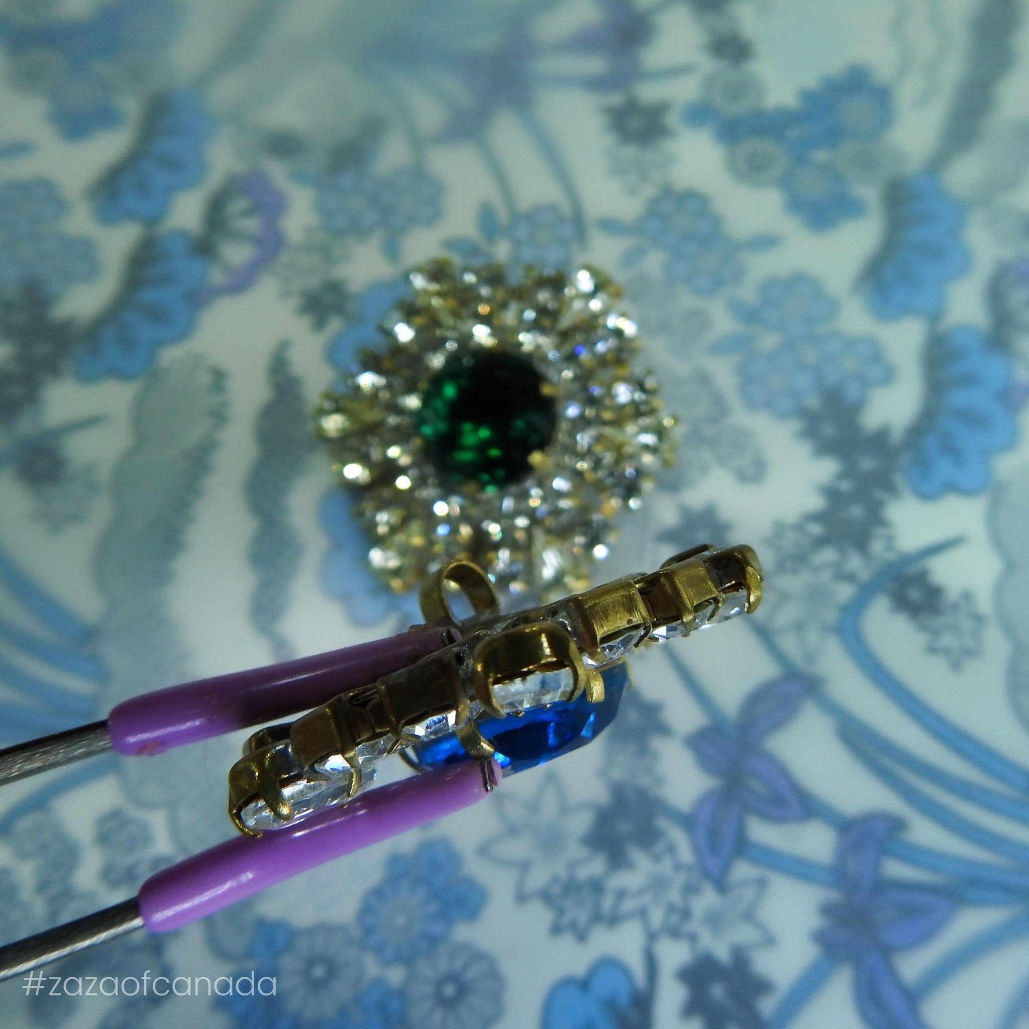 Large decorative glass buttons – zazaofcanada