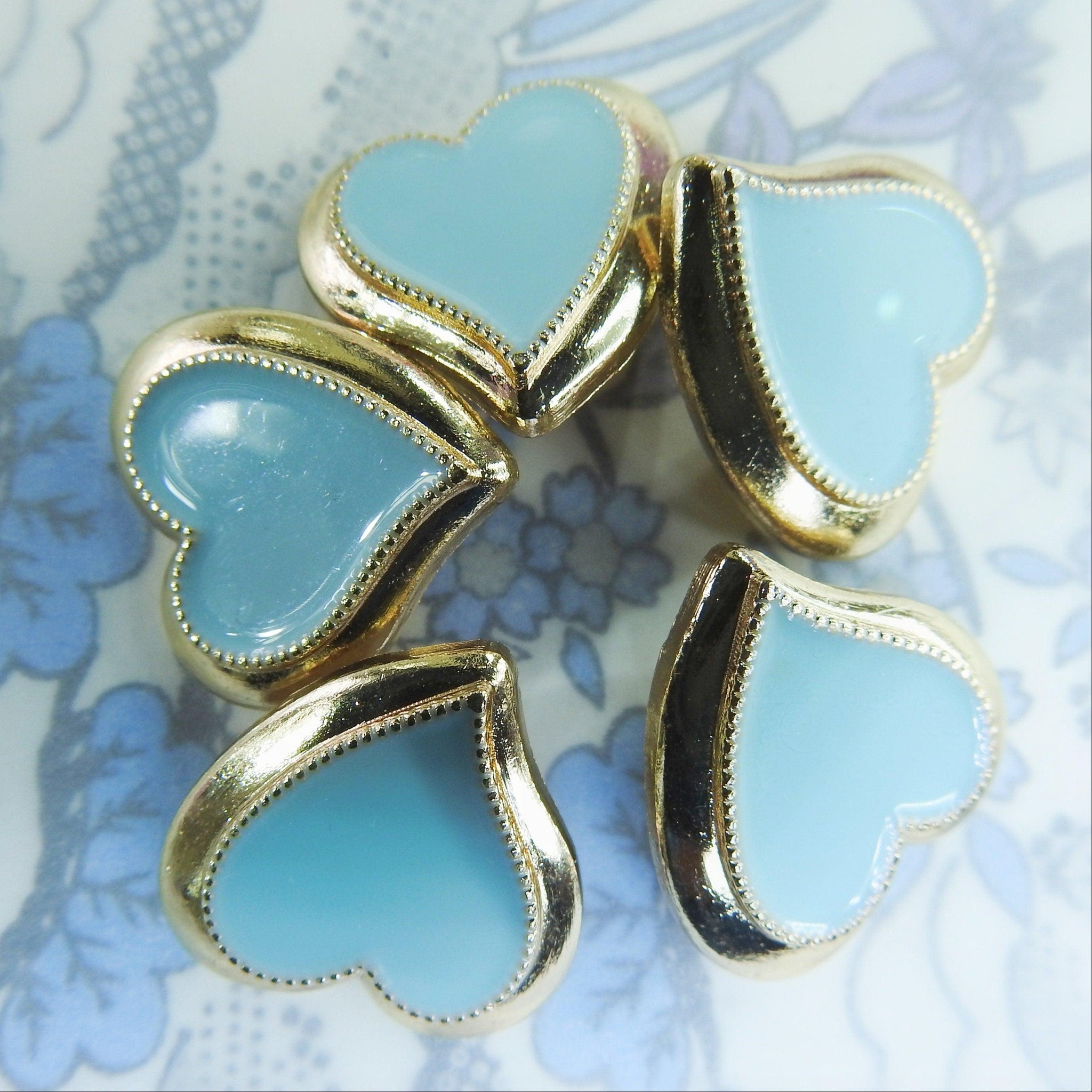 Blue large heart buttons - Shop fancy buttons now! – zazaofcanada