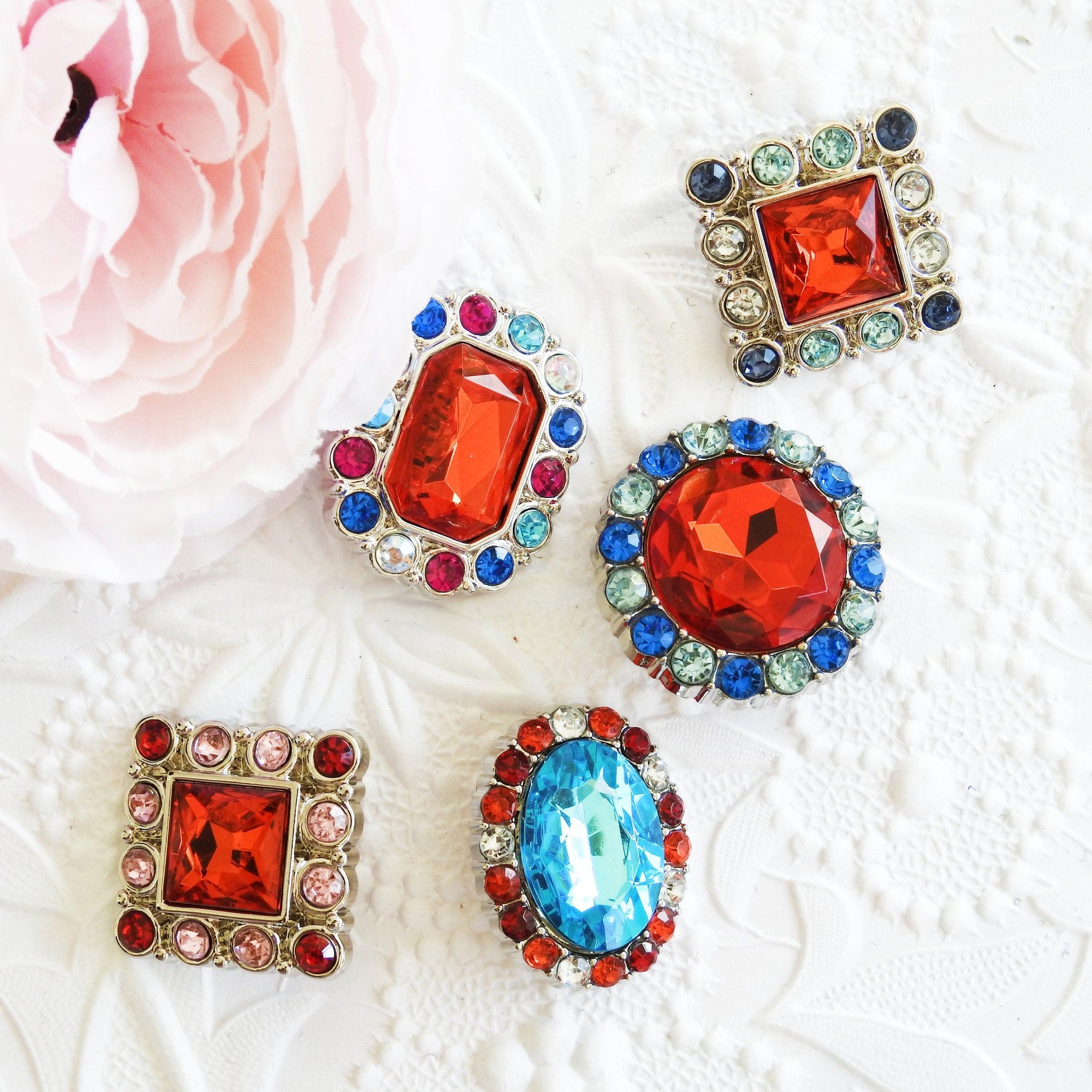 Large rhinestone buttons for bracelet making – zazaofcanada