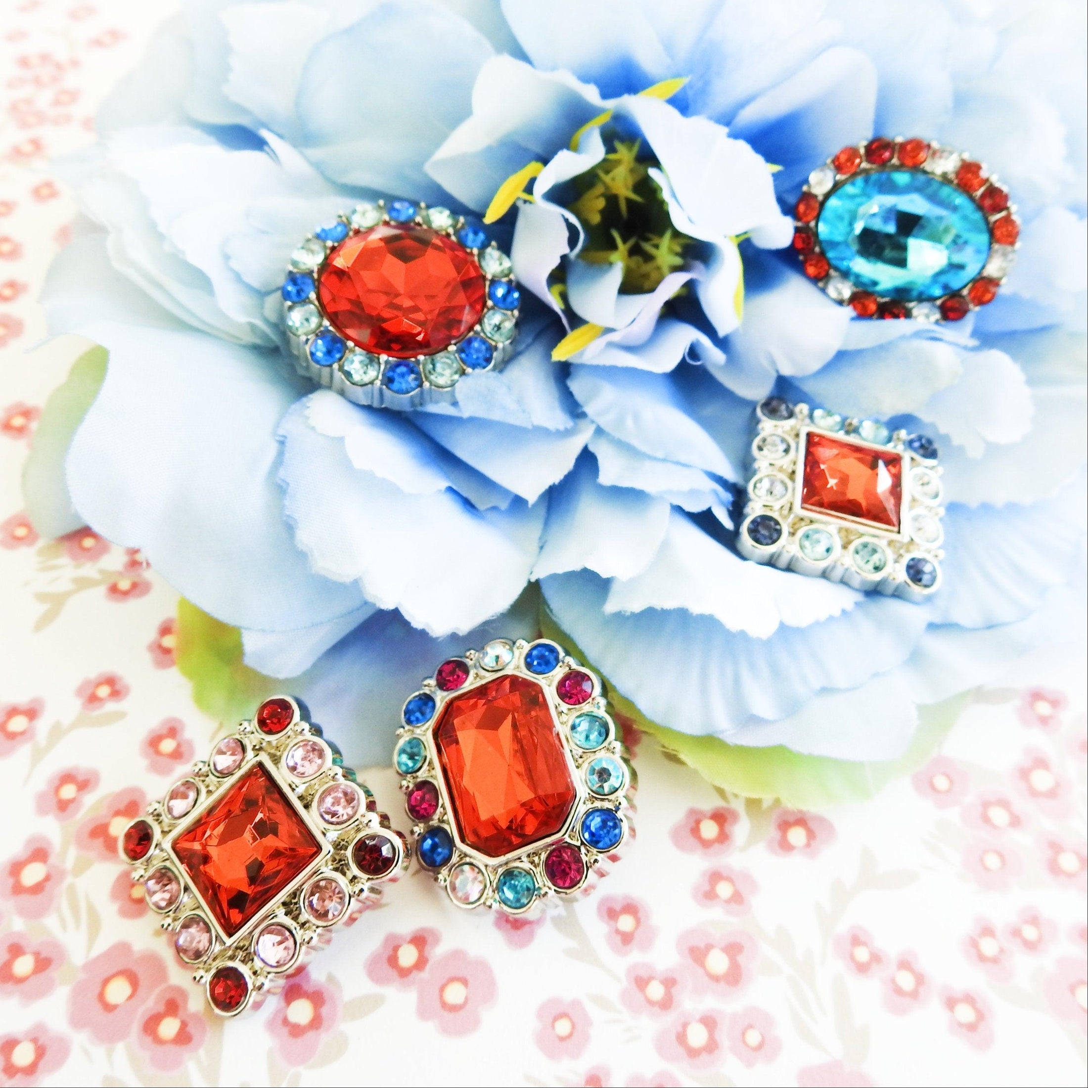 Large rhinestone buttons for bracelet making – zazaofcanada