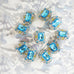 Lot of 10 large blue rhinestone buttons – zazaofcanada