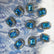 Lot of 10 large blue rhinestone buttons – zazaofcanada