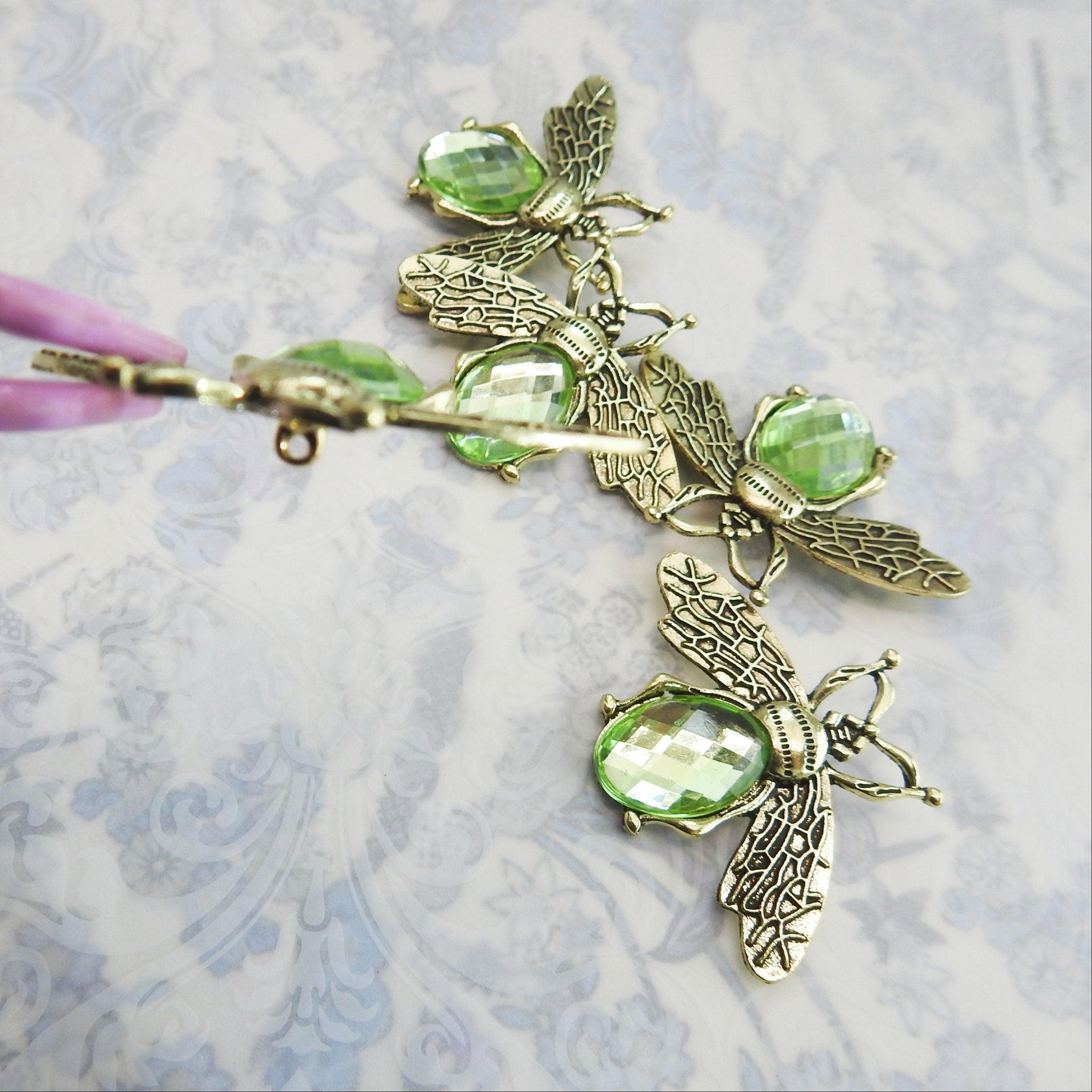 Rhinestone bee buttons – zazaofcanada